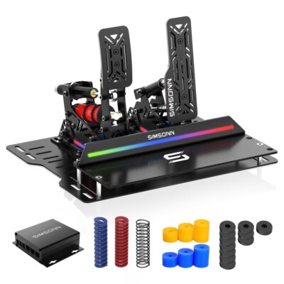 SIMSONN Upgraded PRO X Pedals Sim Racing Pedals PC Racing Simulator ...
