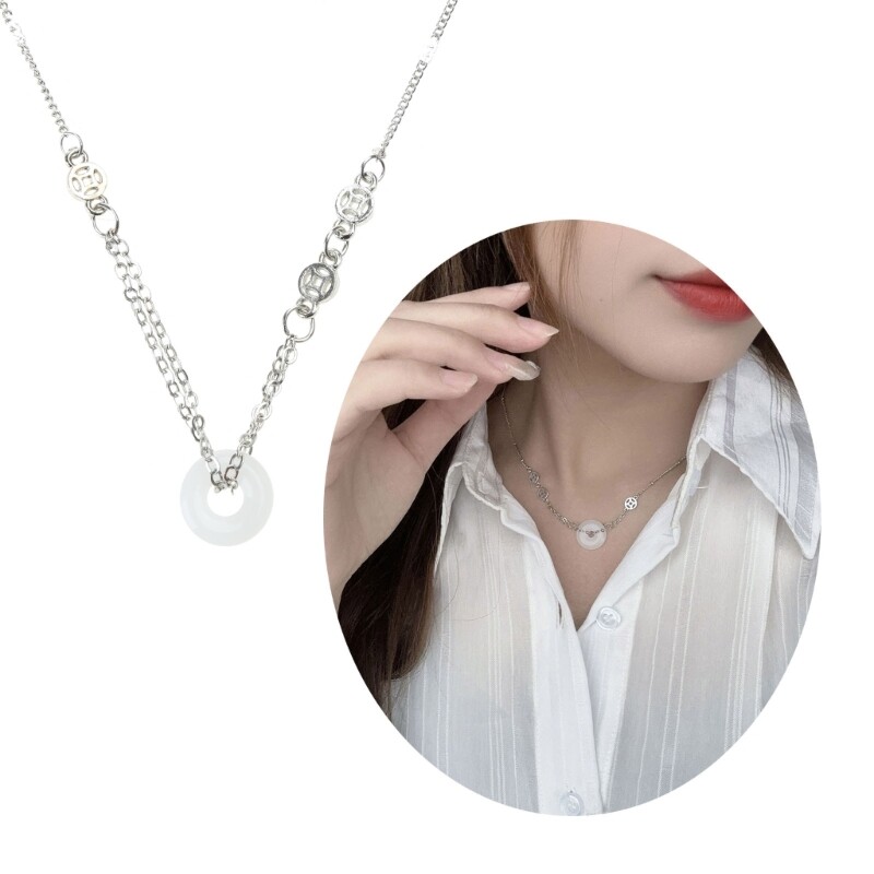 Chain Necklaces Birthday Gift Ping Buckle Necklaces Steel Material | eBay