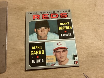 1970 Topps Baseball #36 Danny Breeden / Bernie Carbo RC Reds - Near ...