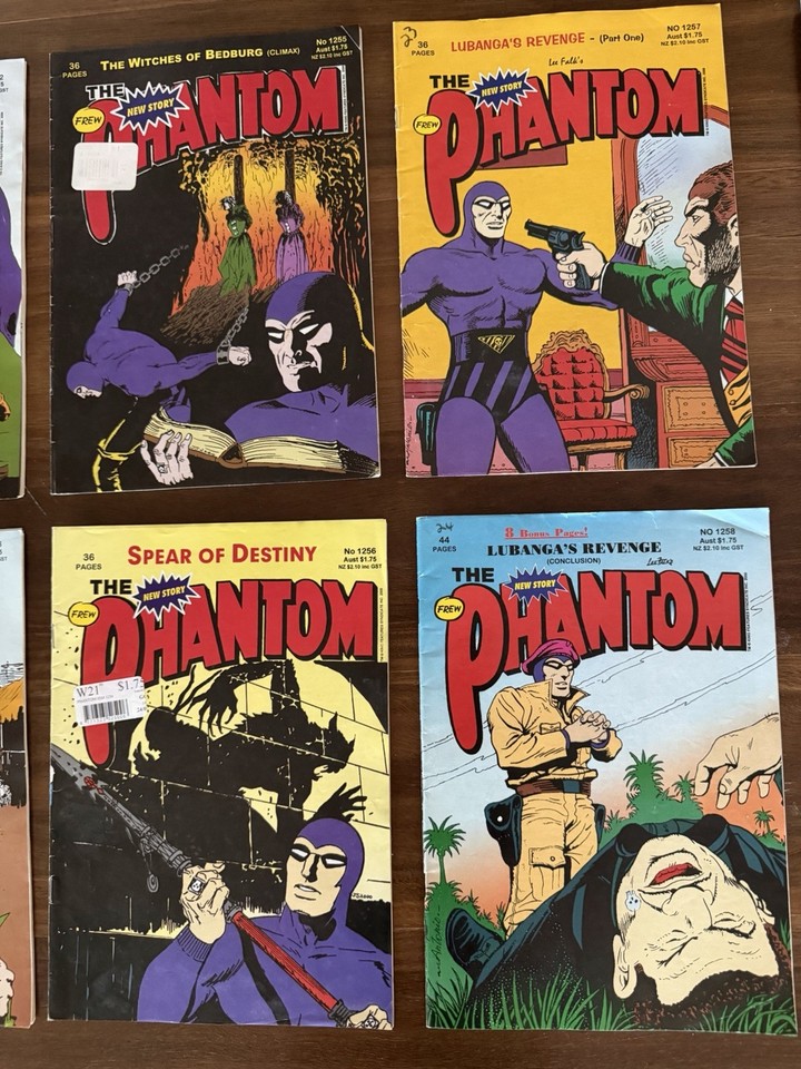 The Phantom Comics Lot x10 Issues 1250–1260 Australian Vintage Horror ...