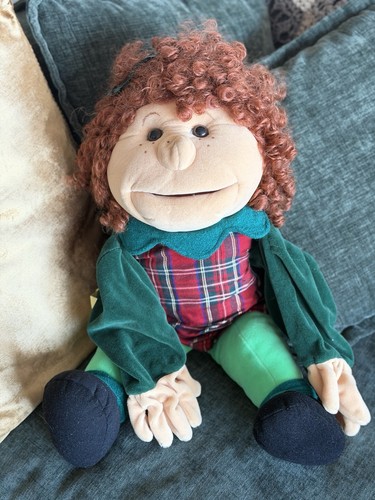 FOLKMANIS Folktails 24" Plush Red Curly Hair Girl Puppet Moveable Mouth ...