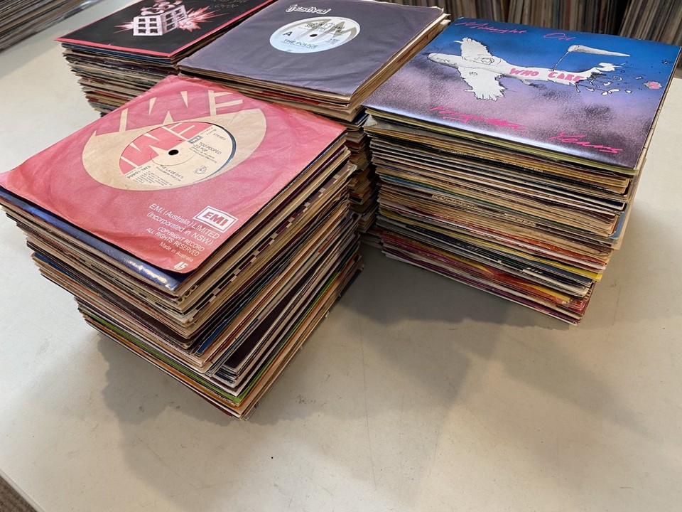 Bulk Lot Of 313 Aussie Rock/Pop 70s & 80s 45s- All Excellent Condition ...