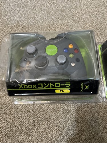 Original Xbox S-Type Controller New Sealed in Box Unused Rare Grey ...