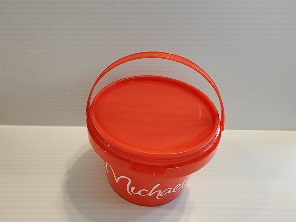 Michaels Mini Bucket With Handle & Lid 10.1 Fl Oz / 300 mL HTF | eBay