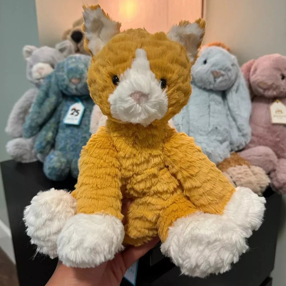Plush Fuddlewuddle Ginger Cat 23cm Soft Stuffed Toy Fun Kids Gift NEW ...