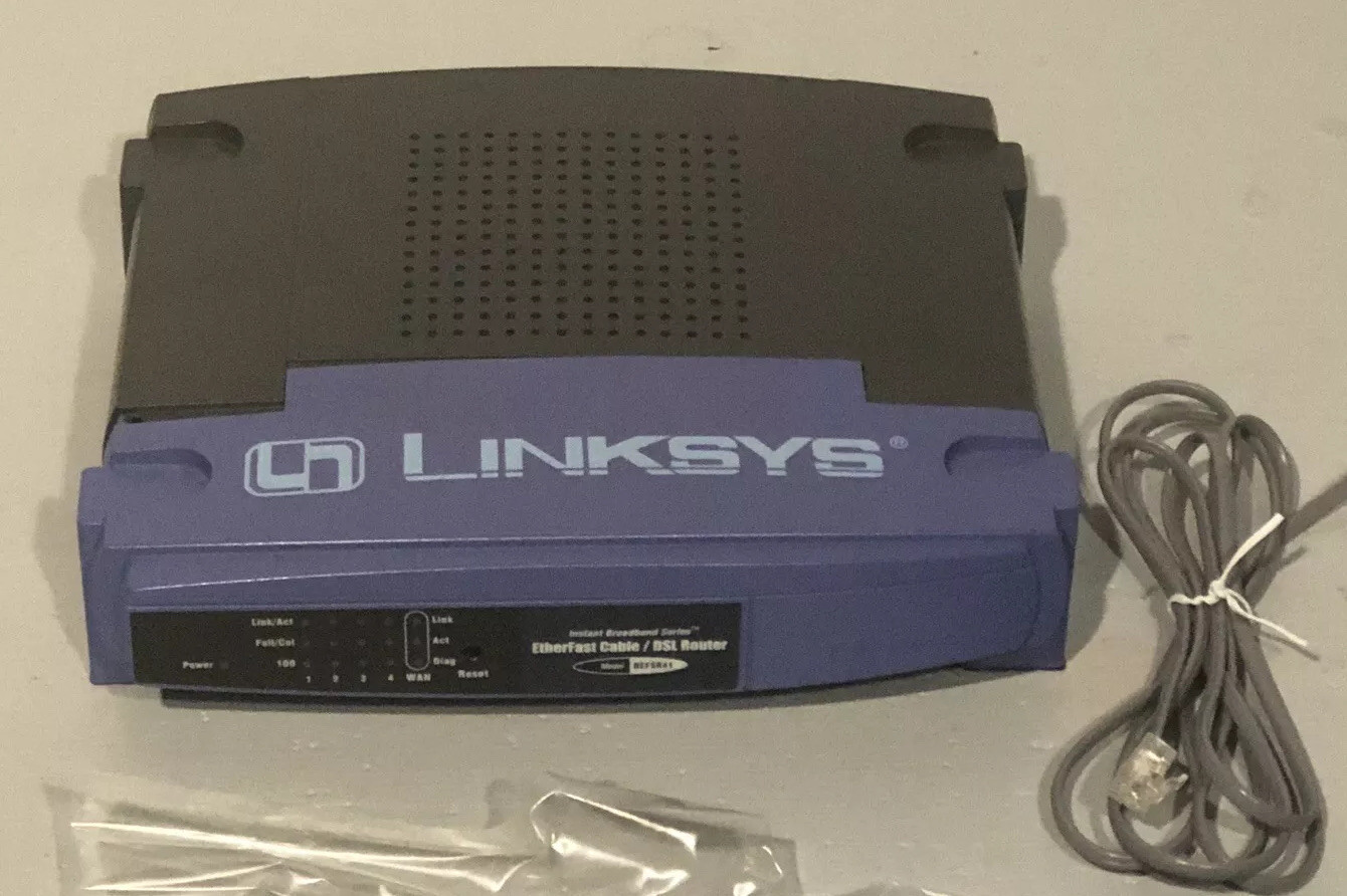 Linksys EtherFast Cable/DSL Router 4-Port Switch BEFSR41 V4.3 | eBay