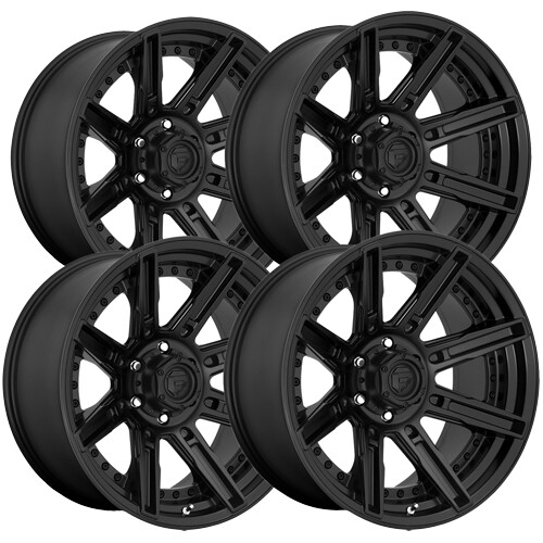 (Set of 4) Fuel D709 Rogue 20x9 5x5.5" +1mm Matte Black Wheels Rims 20 ...