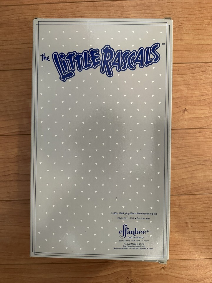VINTAGE - Little Rascals Buckwheat Doll -1989 Effanbee Doll New With ...