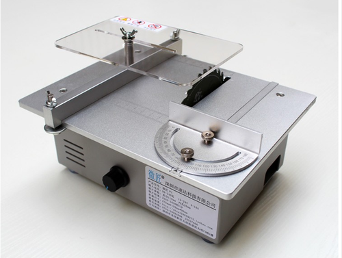 Dual Motor Aluminum Mini Table Saw DIY Cutter Acrylic Wood PCB Cutting ...