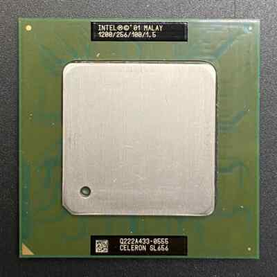 Intel Tualatin Celeron 1200MHz CPU SL656 RK80530RY009256 256KB 100MHz 1 ...