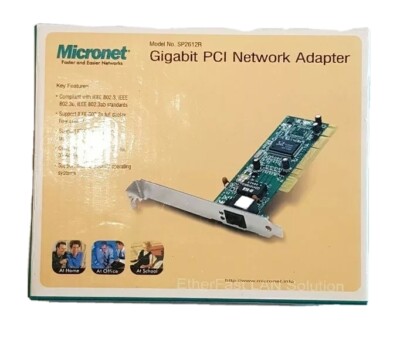 Micronet SP2612R V6 Gigabit PCI Network Adapter Card V2.2 32-Bit ...
