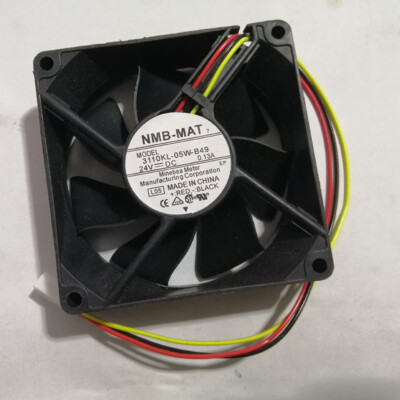 NMB 3110KL-05W-B49 fan 80*80*25mm 3pin 24V 0.13A | eBay