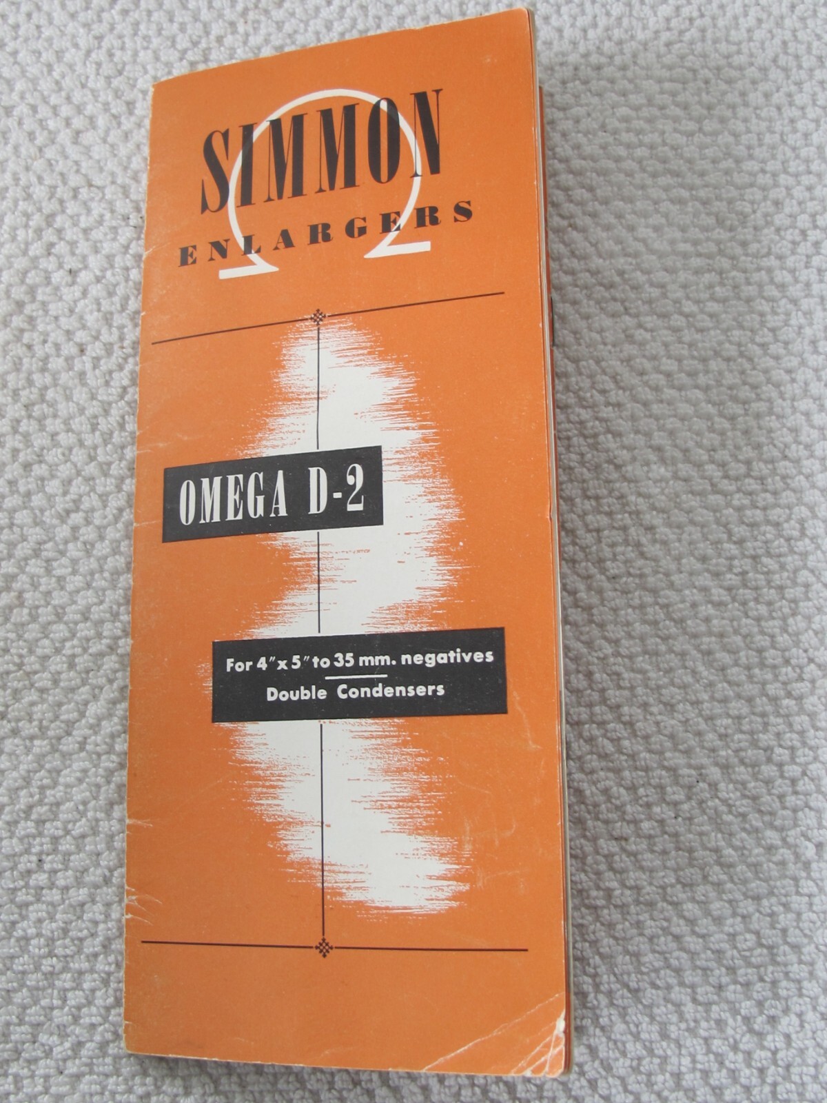 Original Vintage Simmon Omega D-2 Series Enlarger Instruction Manual | eBay