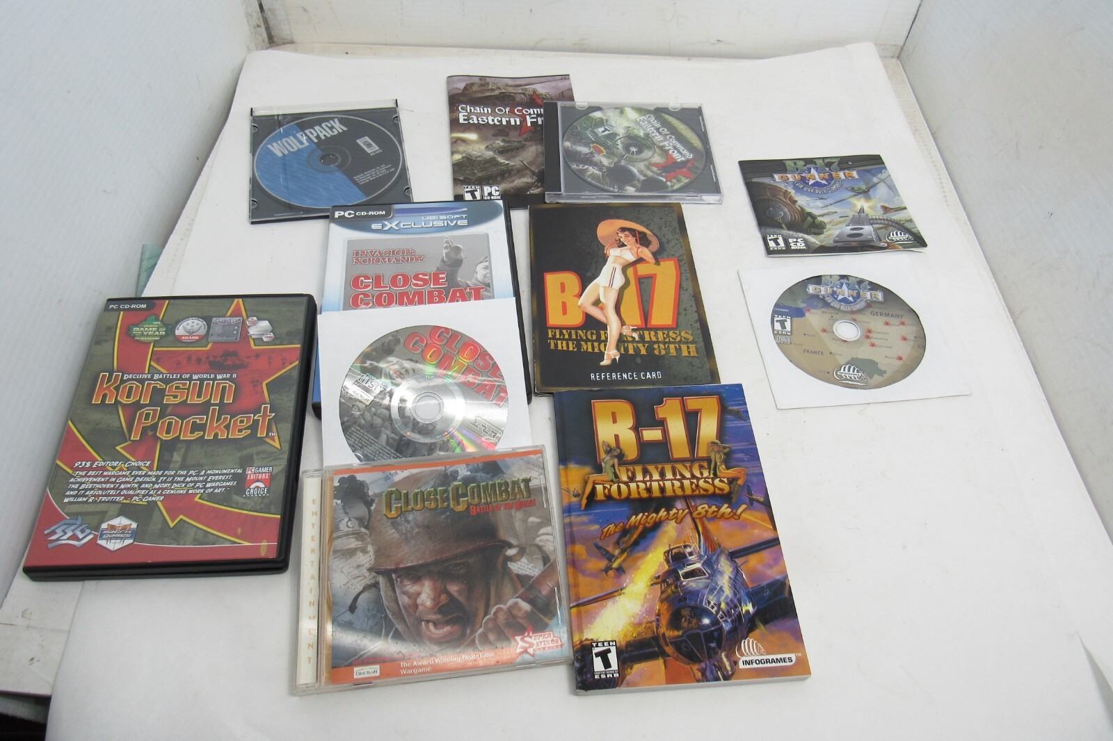Vintage Lot of WWII PC CD-Rom Video Games Korsun Pocket More | eBay