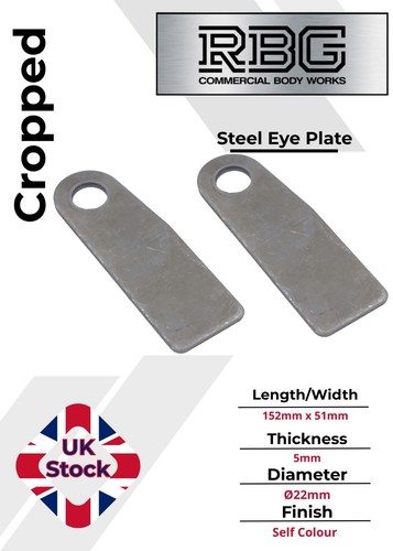 2x Tail Gate Fixing Eye Plates Self Color Weld On For Antiluce Drop ...