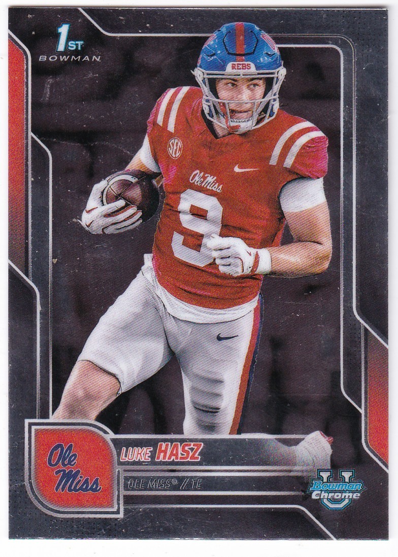 2025 Bowman University Chrome Football Luke Hasz #61 | eBay