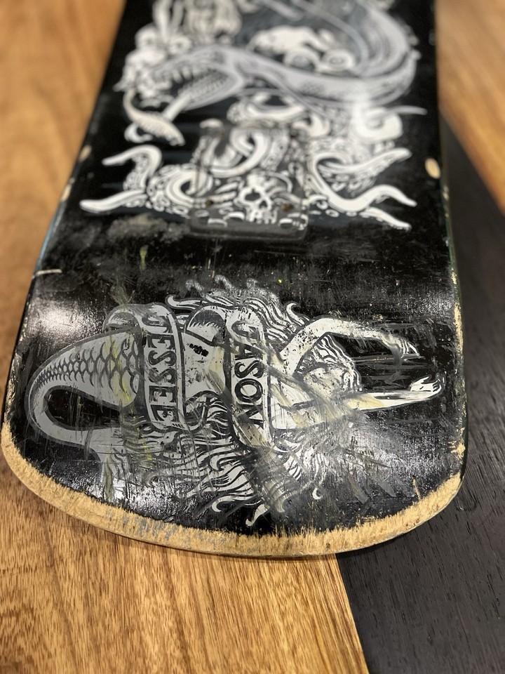 USED Jason Jessee Santa Cruz Ashes To Ashes Neptune Skateboard Deck ...