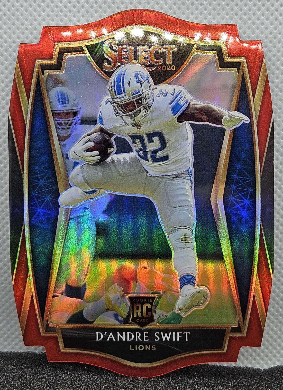 2020 Panini Select D'Andre Swift Red Die-Cut Premier Level Prizm Rookie ...
