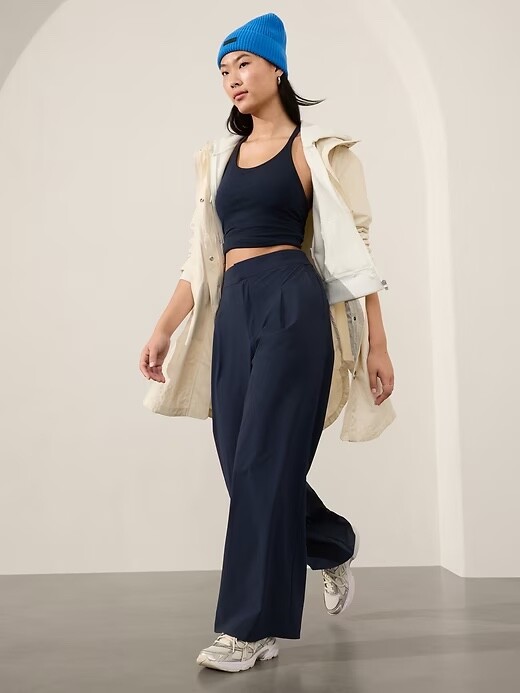 ATHLETA Pinnacle High Rise Trouser 16 | Navy Pant #472041 NEW | eBay