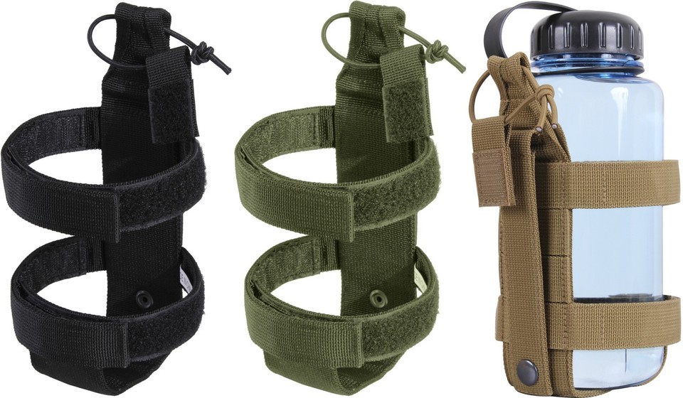 Water Bottle Holder Lightweight Tactical Carrier MOLLE Outdoor Camping ...