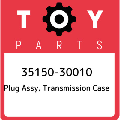 35150-30010 Toyota Plug assy, transmission case 3515030010, New Genuine ...