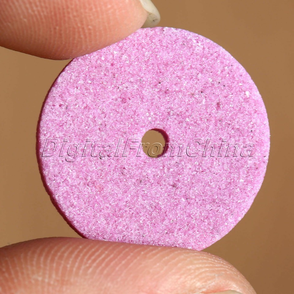 10Pcs 20mm Mini Pink Grinding Wheel Polishing Mounted Stone For Bench ...