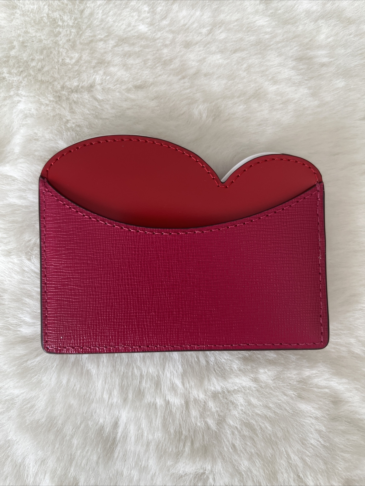 New Kate Spade Pitter Patter Leather Card Holder Bright Red | eBay