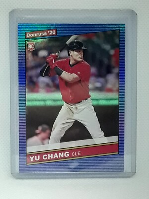 Yu Chang 2020 Donruss Baseball - RC #259 Retro 86 BLUE - Cleveland ...
