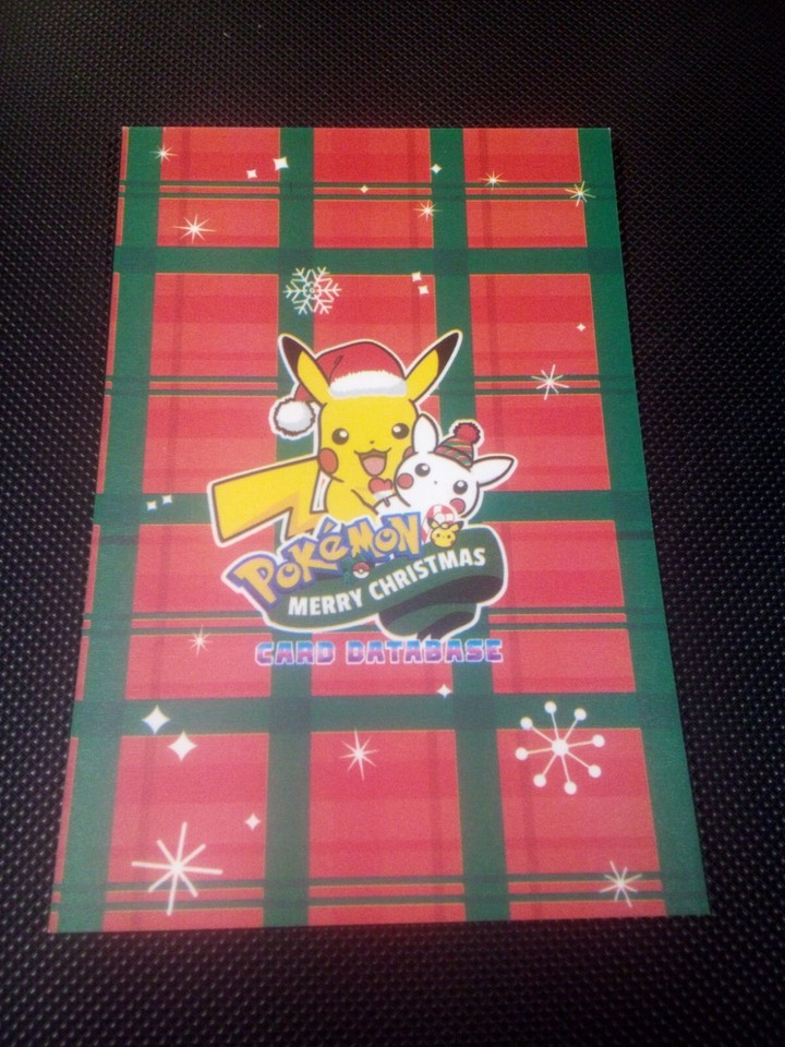 Pokemon 2024 Card Database Christmas Set Poncho Pikachu Slowpoke Hood ...