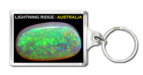 LIGHTNING RIDGE AUSTRALIA BLACK OPAL KEYRING SOUVENIR LLAVERO | eBay