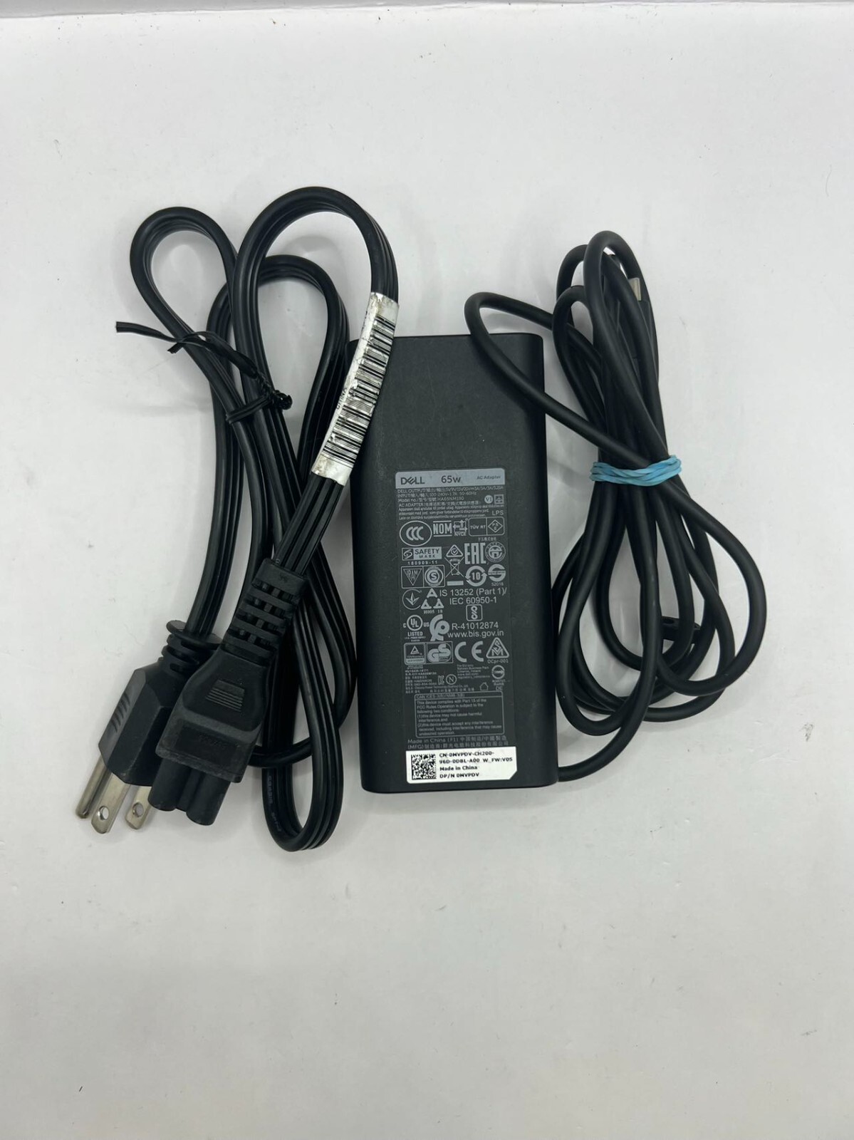 Genuine Dell 65W USB-C Chromebook 3100 AC Adapter 2WDR5 DA65NM190 Power ...