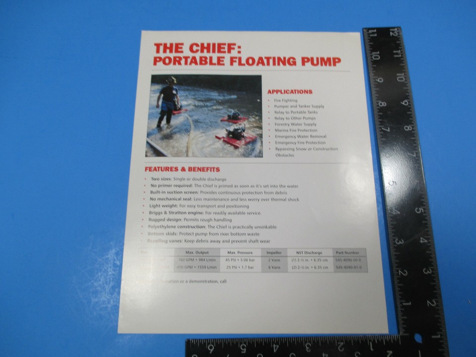 Vintage Hale Pump Up The Volume Insert The Chief Floating Pump 1993 ...