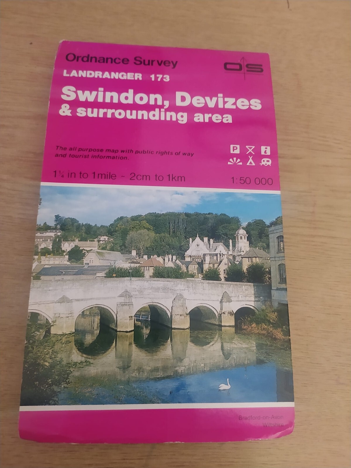 Ordnance Survey Map No. 173, Swindon, Devizes & Surrounding Area - B797 ...