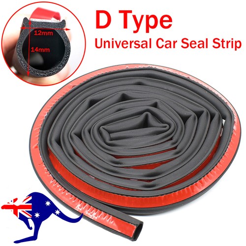 6M Big D Shape Car Door Window Trim Edge Moulding Rubber Weatherstrip ...