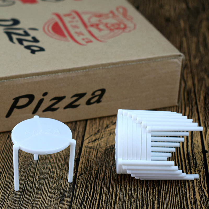 100Pcs Pizza Saver Stand White Plastic Tripod Stack Fixing Rack Baking ...