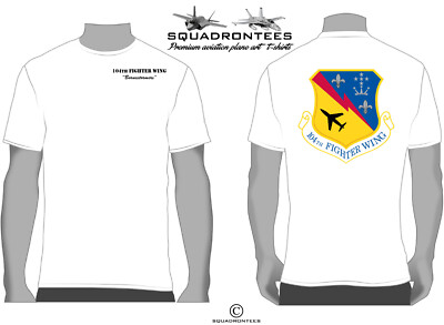 104th FW Barnestormers Logo Back Squadron T-Shirt, USAF Licensed ...