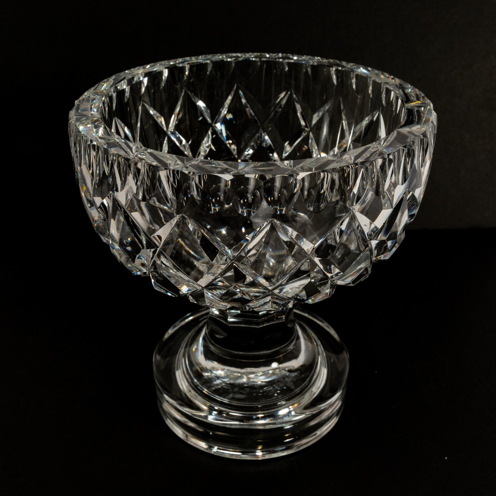 Crystal Compote Dish Unbranded