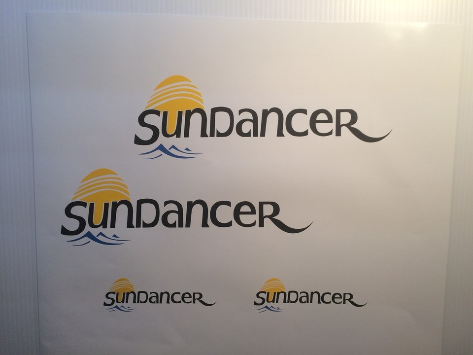 4 Sea Ray Sundancer MARINE VINYL Sun Dancer Boat Decals 2- 24 inch 2 ...