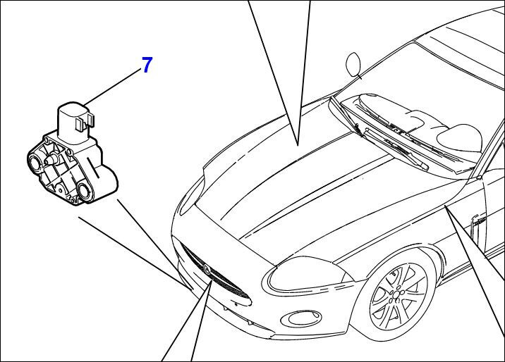 NEW GENUINE JAGUAR XK XKR XKR-S X150 FRONT IMPACT PEDESTRIAN SENSOR ...