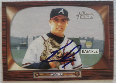 2004 BOWMAN HERITAGE HORACIO RAMIREZ ATLANTA BRAVES SIGNED AUTO CARD ...