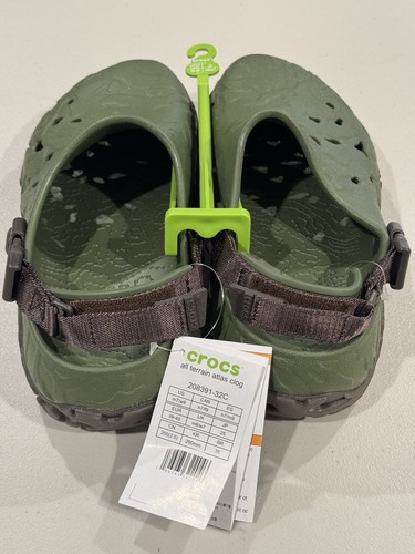 CROCS All Terrain Atlas Clog Army Green Espresso 208391-32C Men’s 7 ...