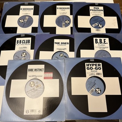 8 X 12" Positiva Dance Records,Hard House,Trance,Vinyl Job Lot VG+ ...