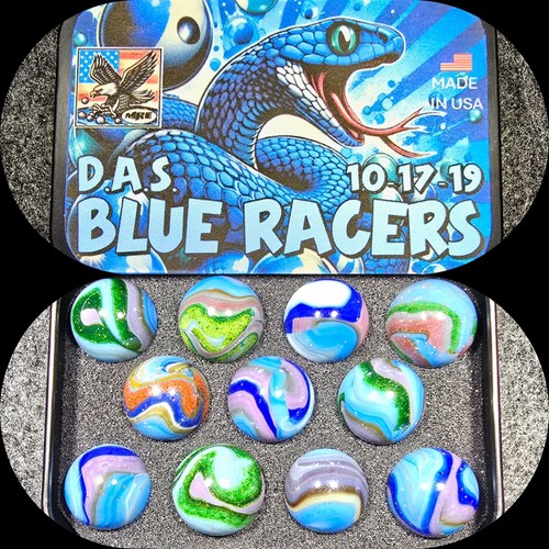 D.A.S. Blue Racers Marbles / Collector Tin | eBay