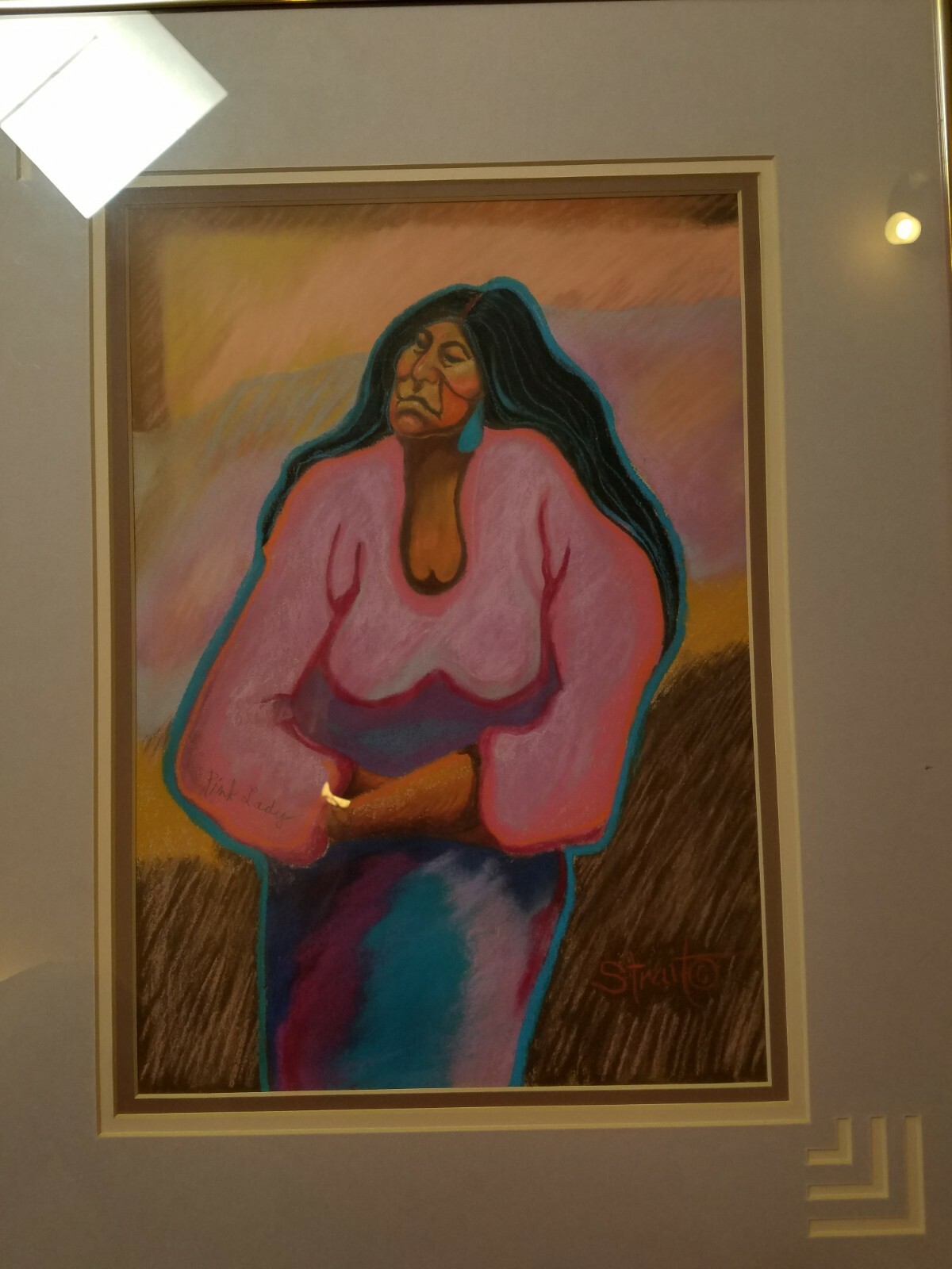 Original Pastel By Cherokee Artist Dorothy May Strait/Dorothy Strait | eBay