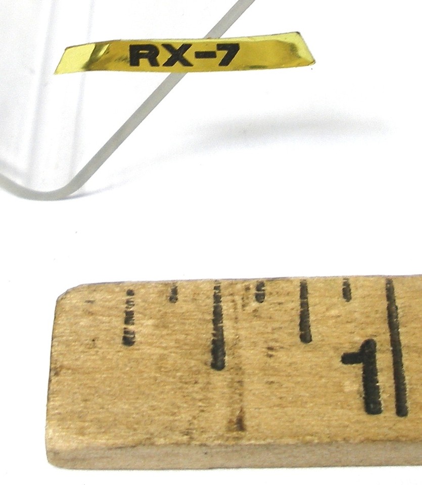 10pc TYCO Mazda Windshield GOLD CHROME RX-7 STICKER Rare Unused Factory ...