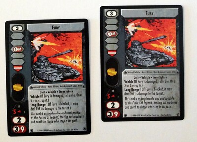Fury (2) Battletech CCG Crusade Vehicle | eBay