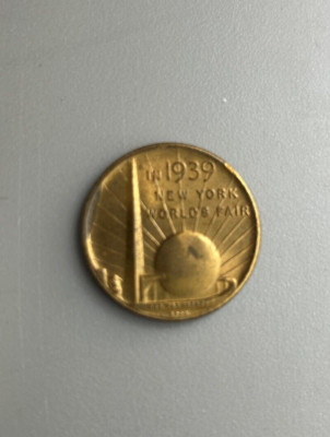 1939 New York World's Fair Coin ~ 150th Washington Inauguration ...