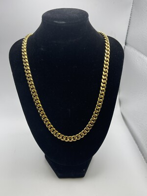 Faux Gold 7mm Cubic Link Chain 30 Inches Long | eBay