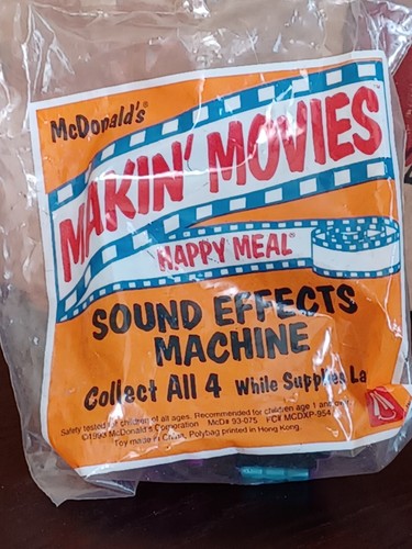 McDonalds Makin' Movies Sound Effects Machine 1993 Happy Meals Toys NIP ...