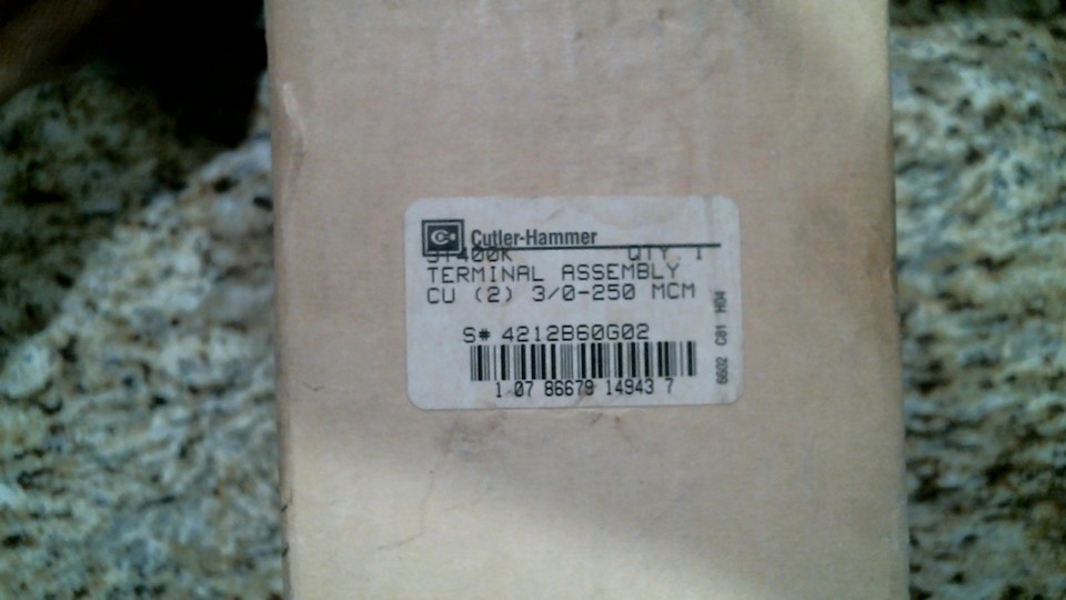 CUTLER-HAMMER 3T400K TERMINAL ASSEMBLY 3P, 400A, 3AWG -FREE SHIPPING | eBay